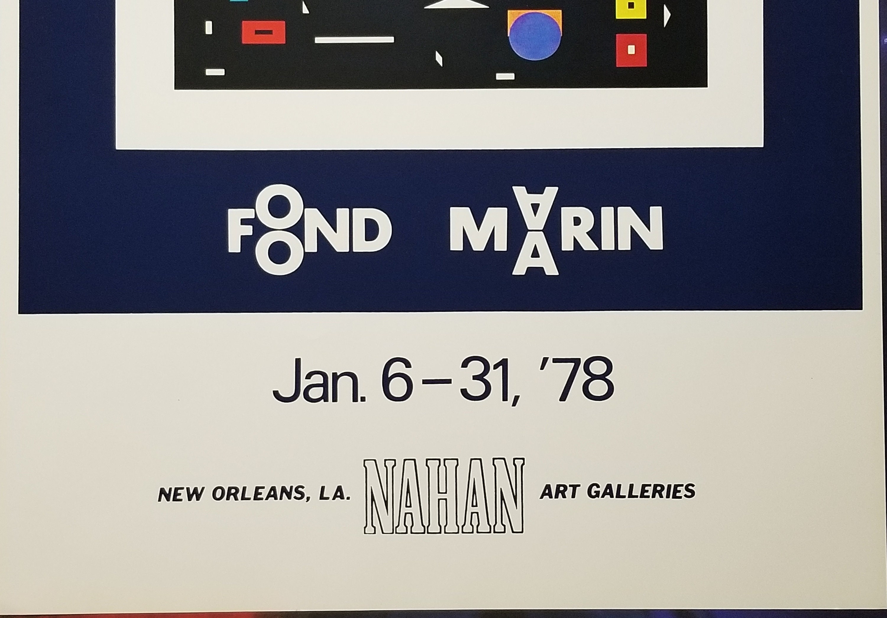 YAACOV AGAM - Original Serigraphic Poster - " Fond Marin " - Israeli ...