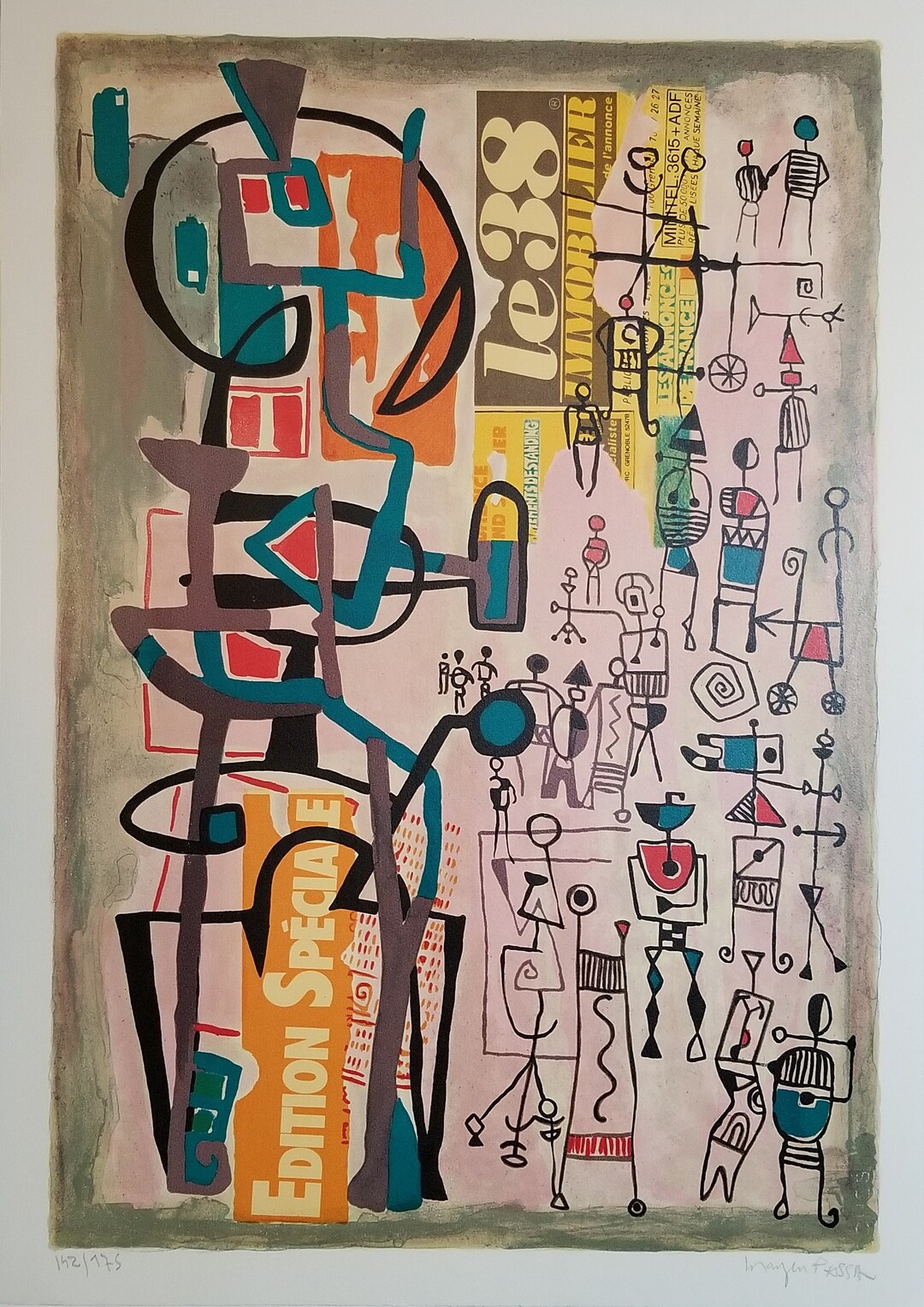 MAYEU PASSA, Original Lithograph " LE 38 " Great Image - Signed/rare ...