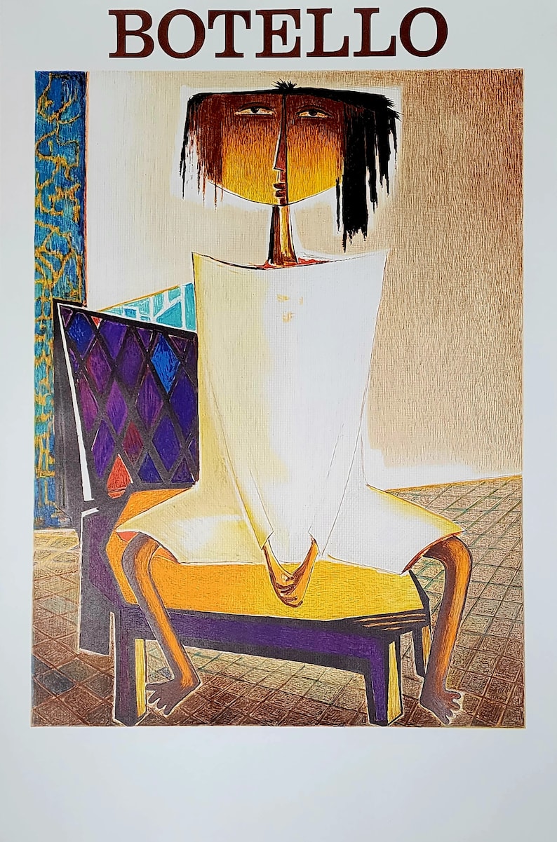 ÁNGEL BOTELLO - Silla I - Original Lithographic Poster - Great Art! - Etsy
