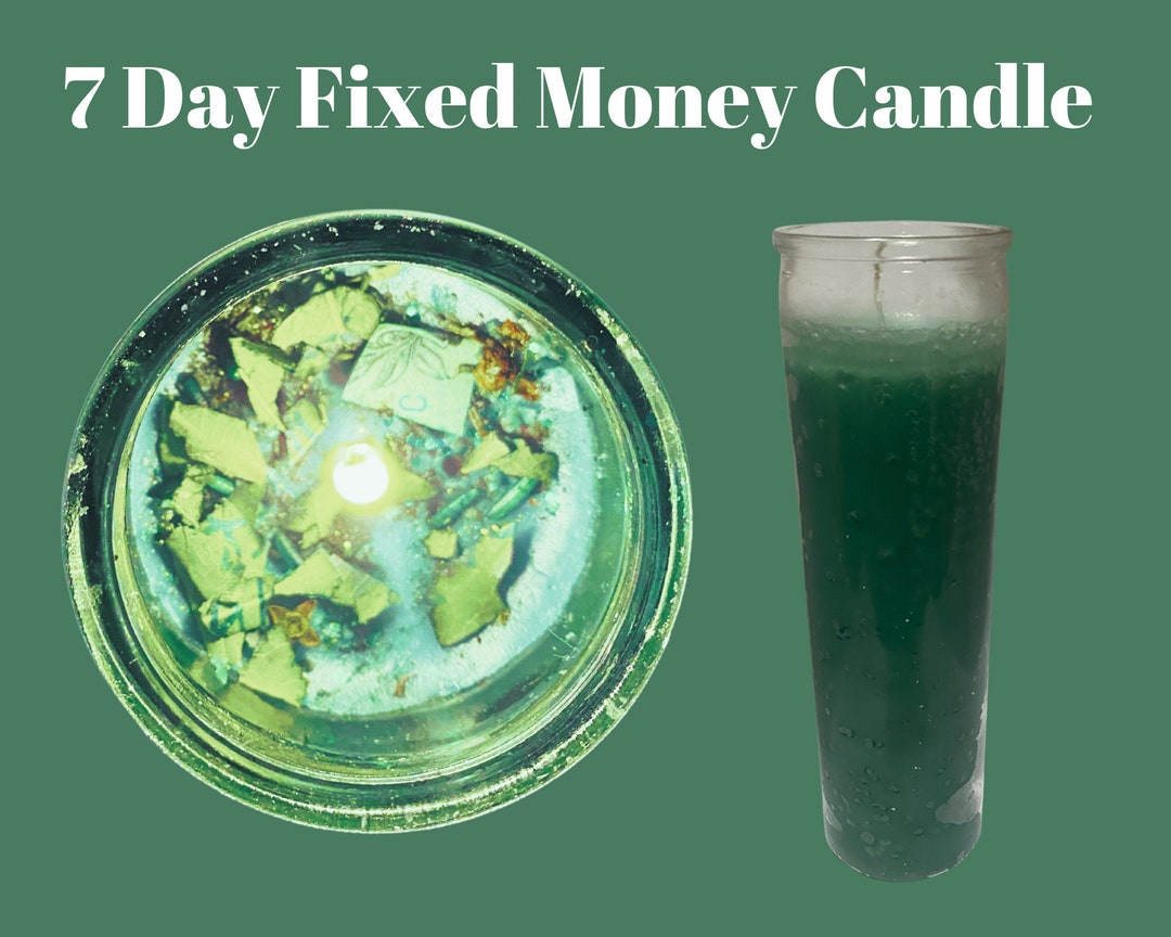 Fixed 7 Day Candle Glass Ritual Candle - Etsy