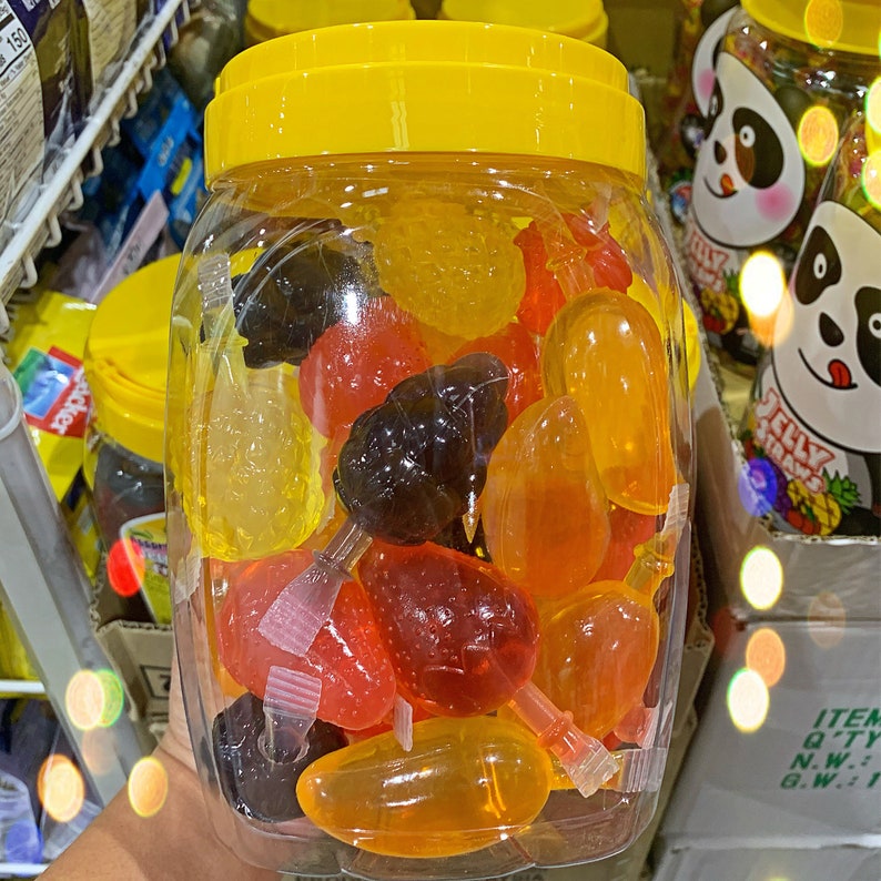 Large Jar Tik Tok Popping Jelly Candies Jello Shot Fruit Etsy