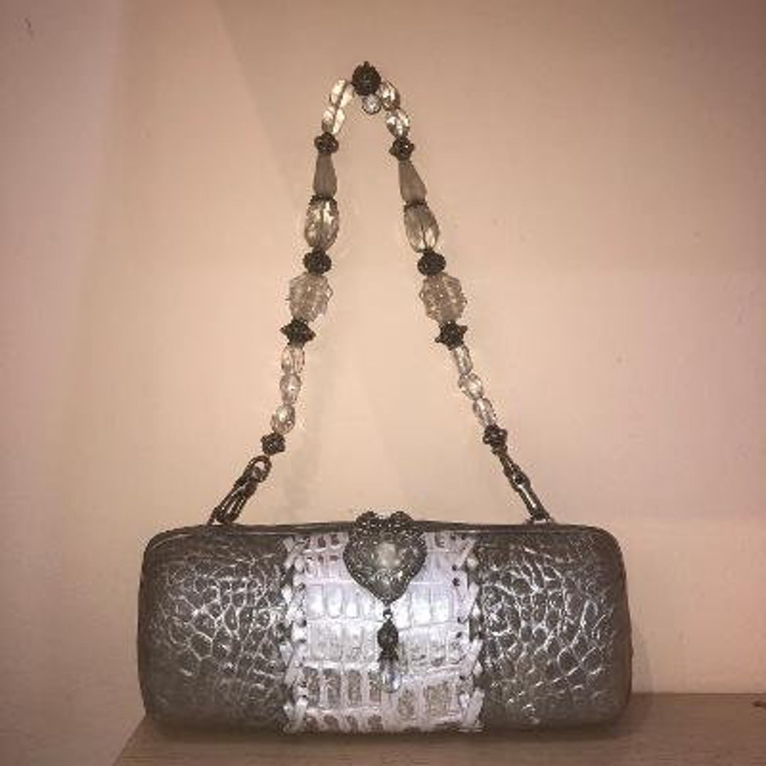 Maya Handbag. Quartz Crystal Chain Handle - Etsy