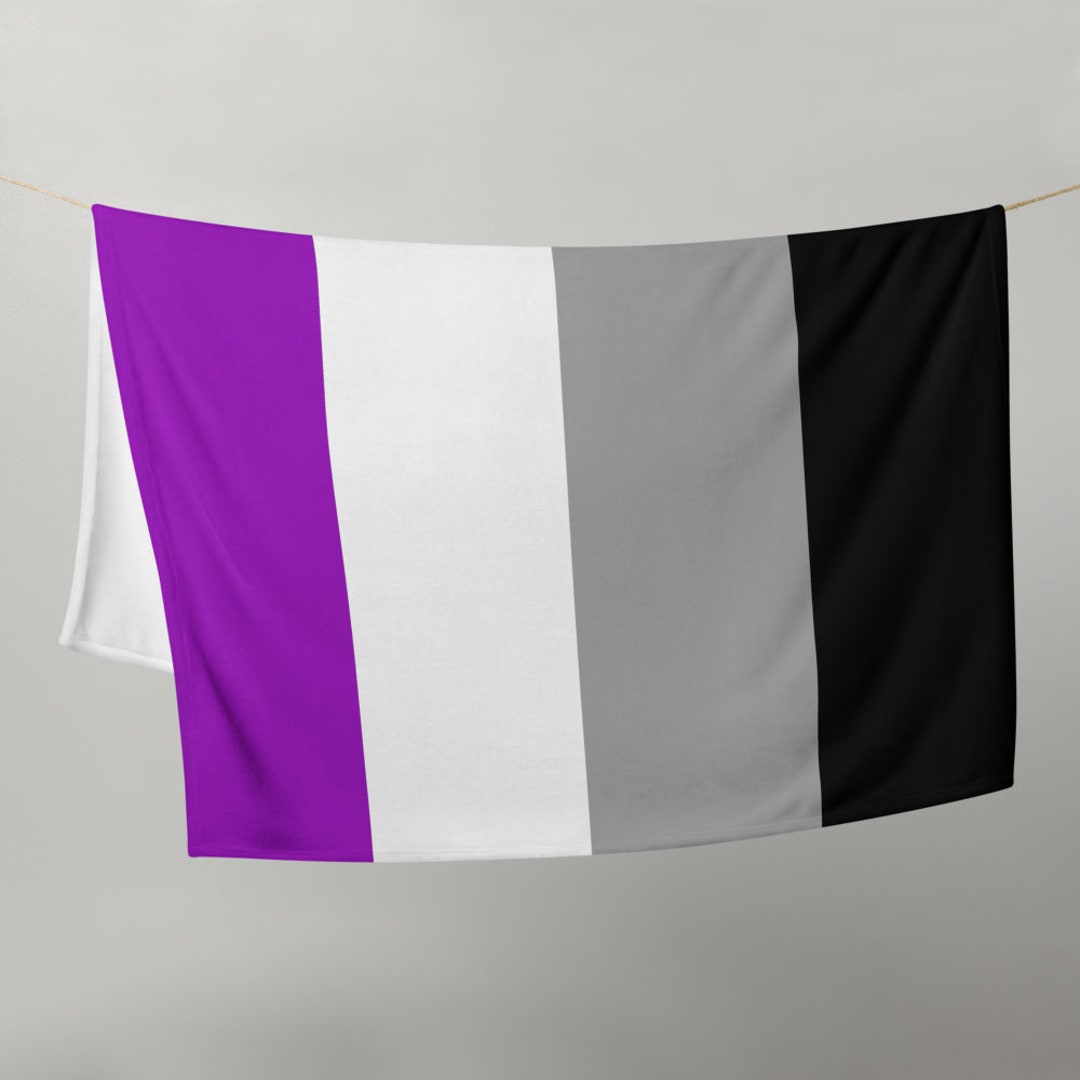 Asexual Pride Flag Throw Blanket, LGBTQ Gifts - Etsy