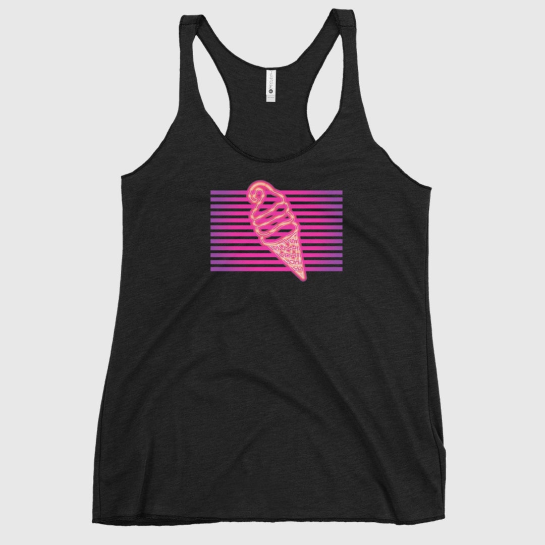 Neon Ice Cream Racerback Tank Top - Etsy