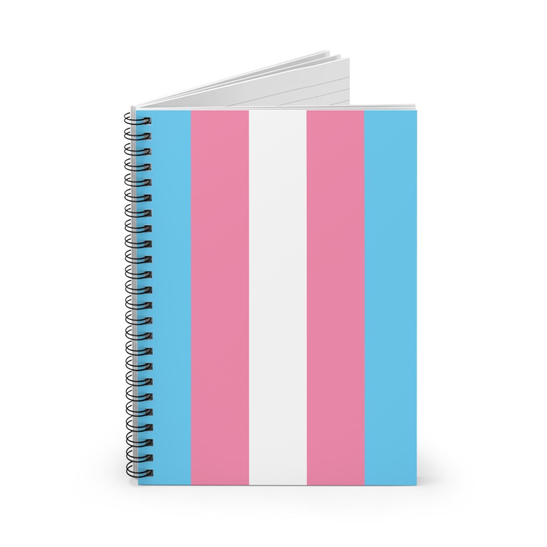 Transgender Pride Flag Spiral Notebook - Etsy