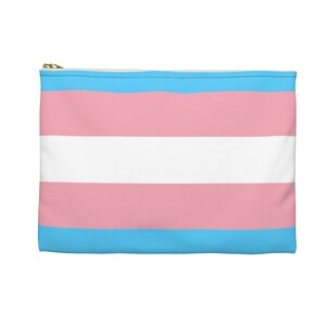 Transgender Flag Accessory Pouch, Makeup Bag - Etsy