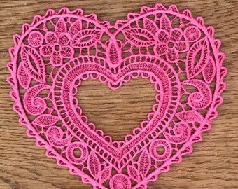 Lace Heart | Etsy