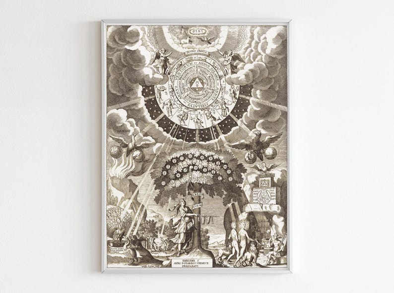 Tree of Life Alchemy Print: Vintage Hermetic Art on Museum Paper - Etsy