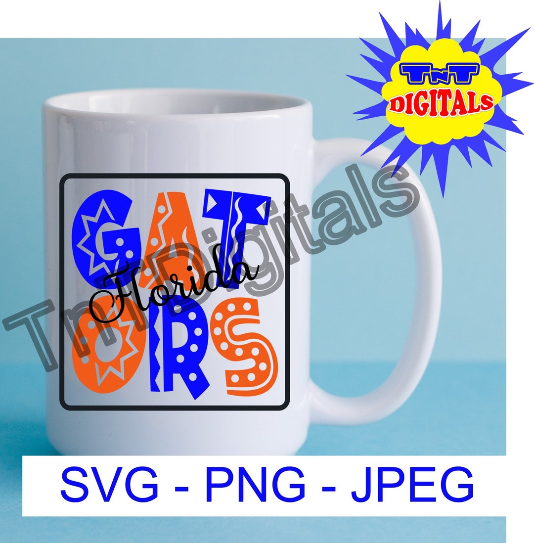 Gators, Fancy Letters, Florida, Doodle Word, Digital Download, SVG, JPG ...