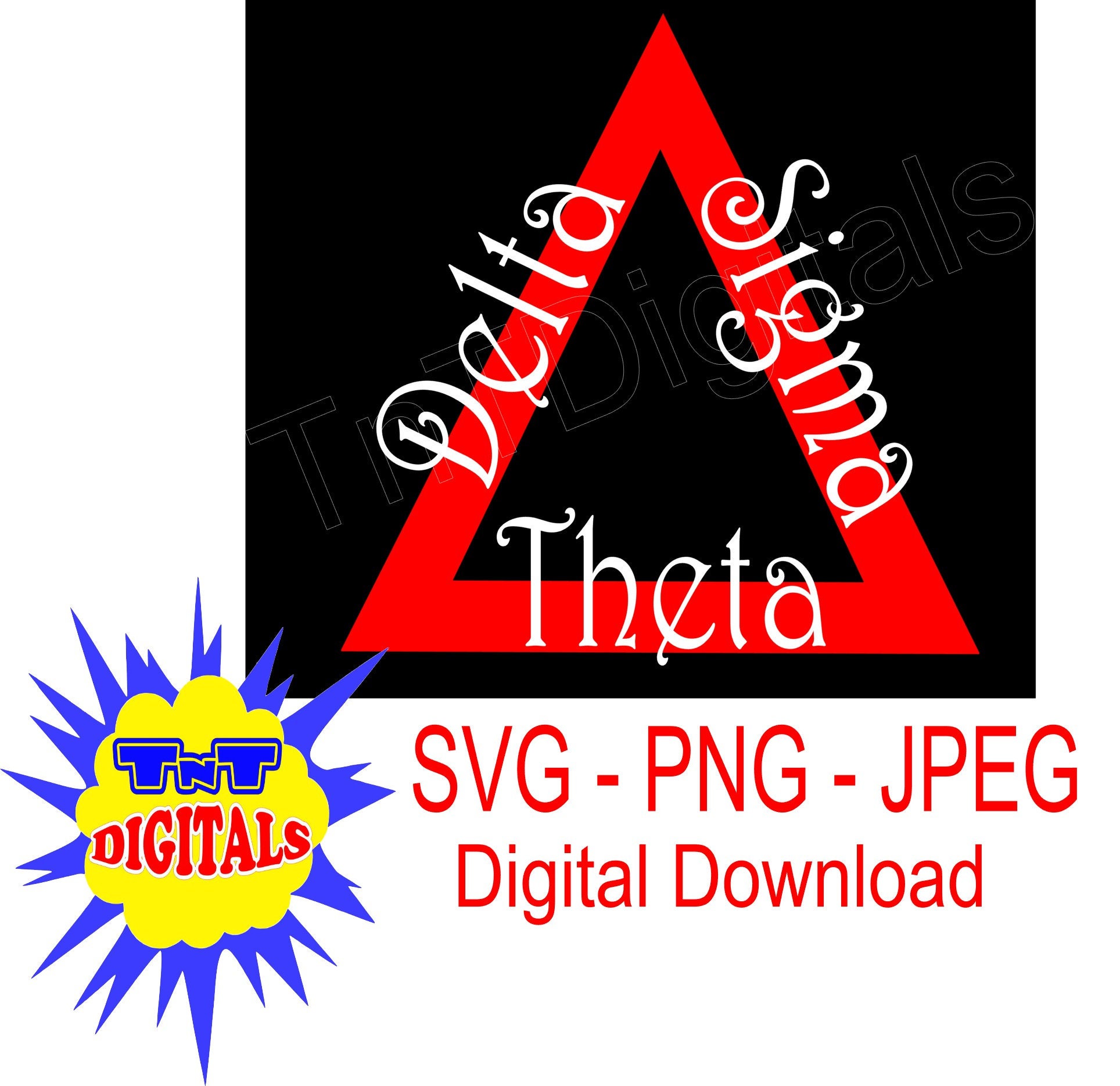 Delta, Sigma, Theta, DST Words, SVG Digital Download - Etsy
