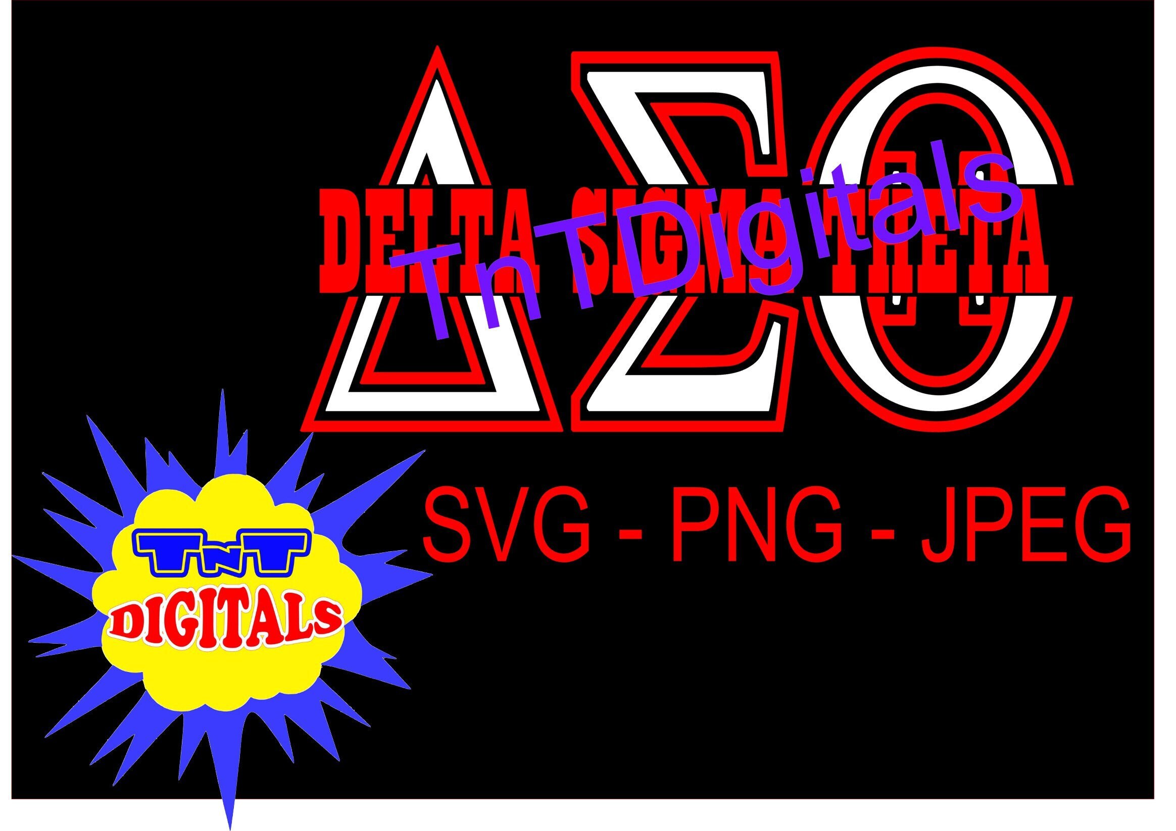 Greek Split Word Delta SVG, JPEG,PNG Digital Download - Etsy