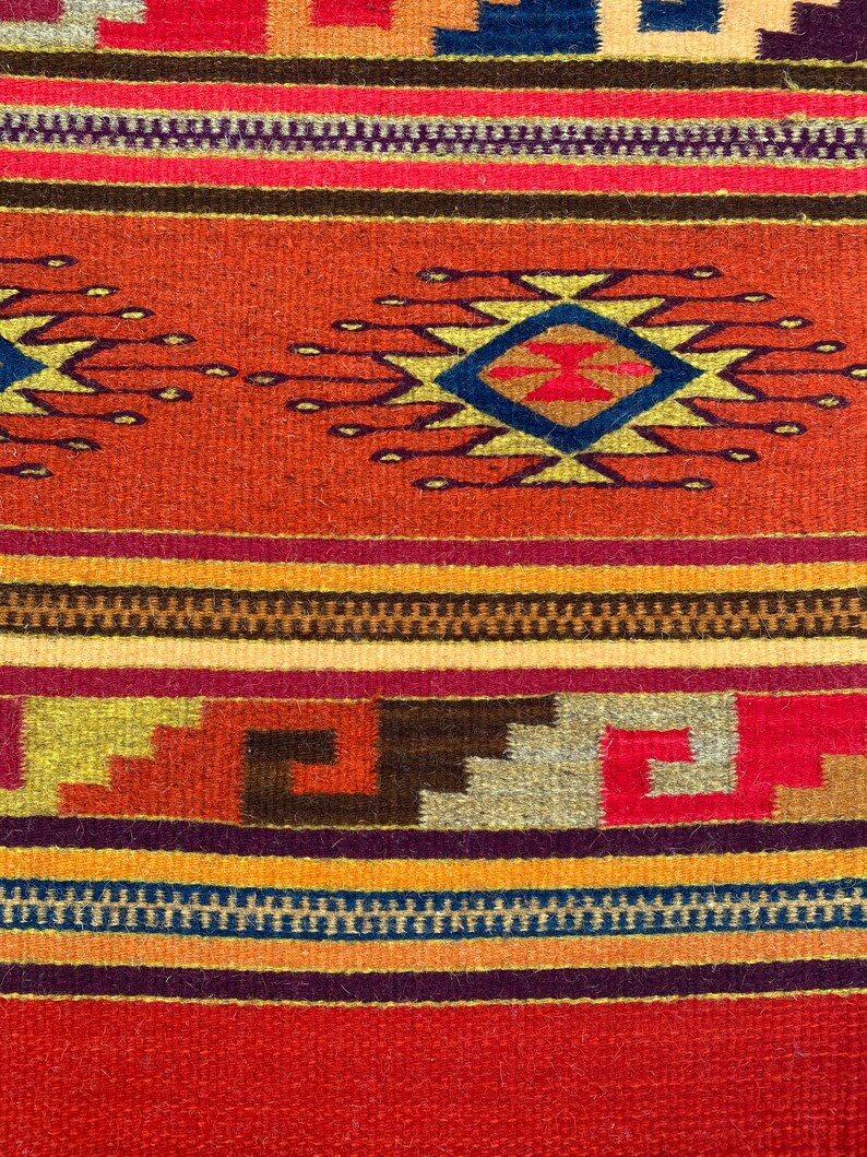 Zapotec Rug, Traditional Zapotec Design, Diamonds - Etsy