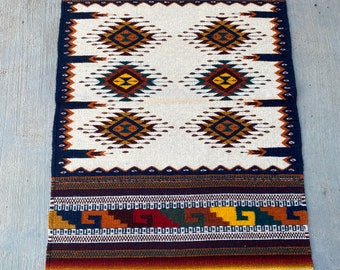 Zapotec Rug Zapotec Traditional Design Diamonds | Etsy