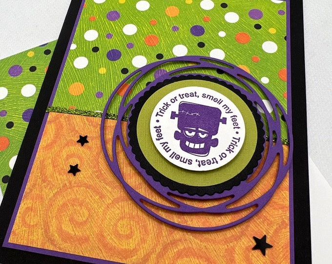 Trick or Treat, Smell My Feet Halloween Card/happy Halloween Card/paper ...