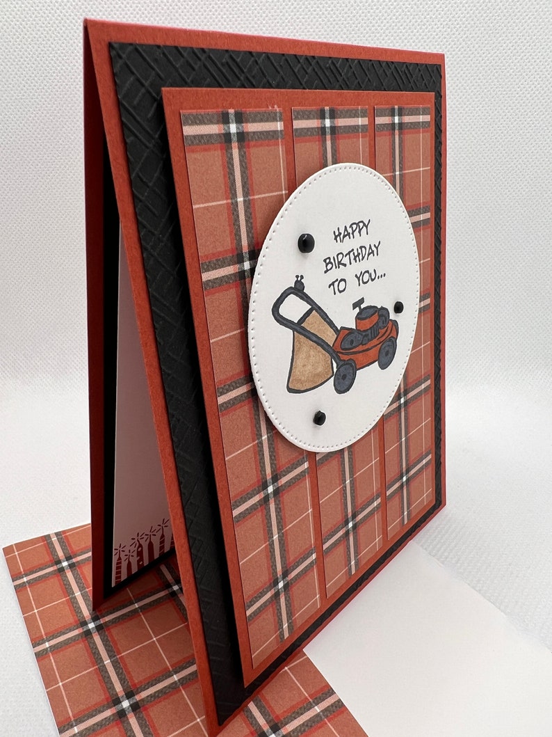 Happy Birthday Mower/lawnmower Card/masculine Birthday Card - Etsy