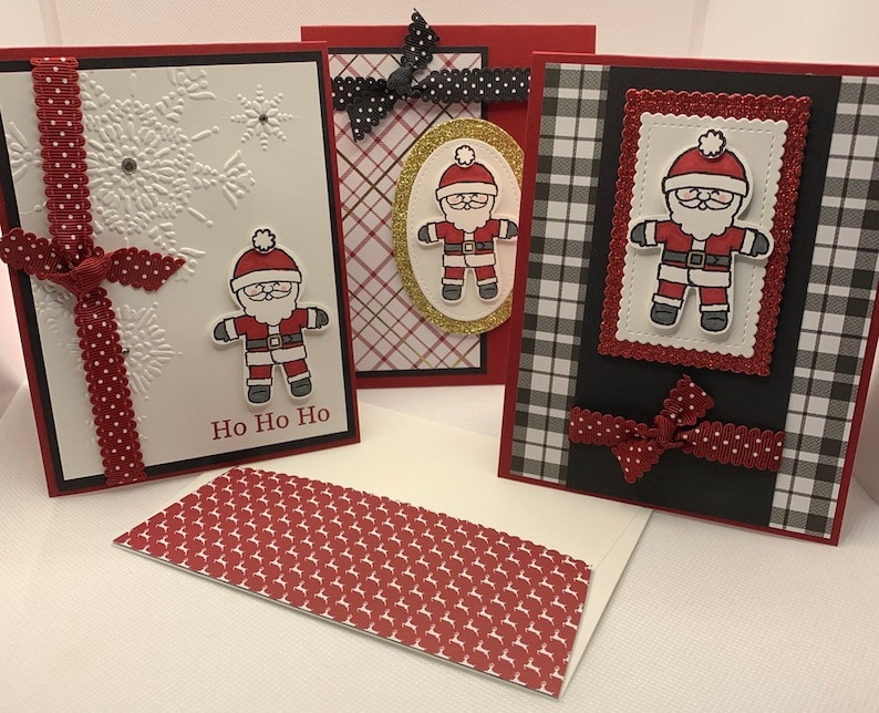 Fancy Santas Set of 3 - Etsy