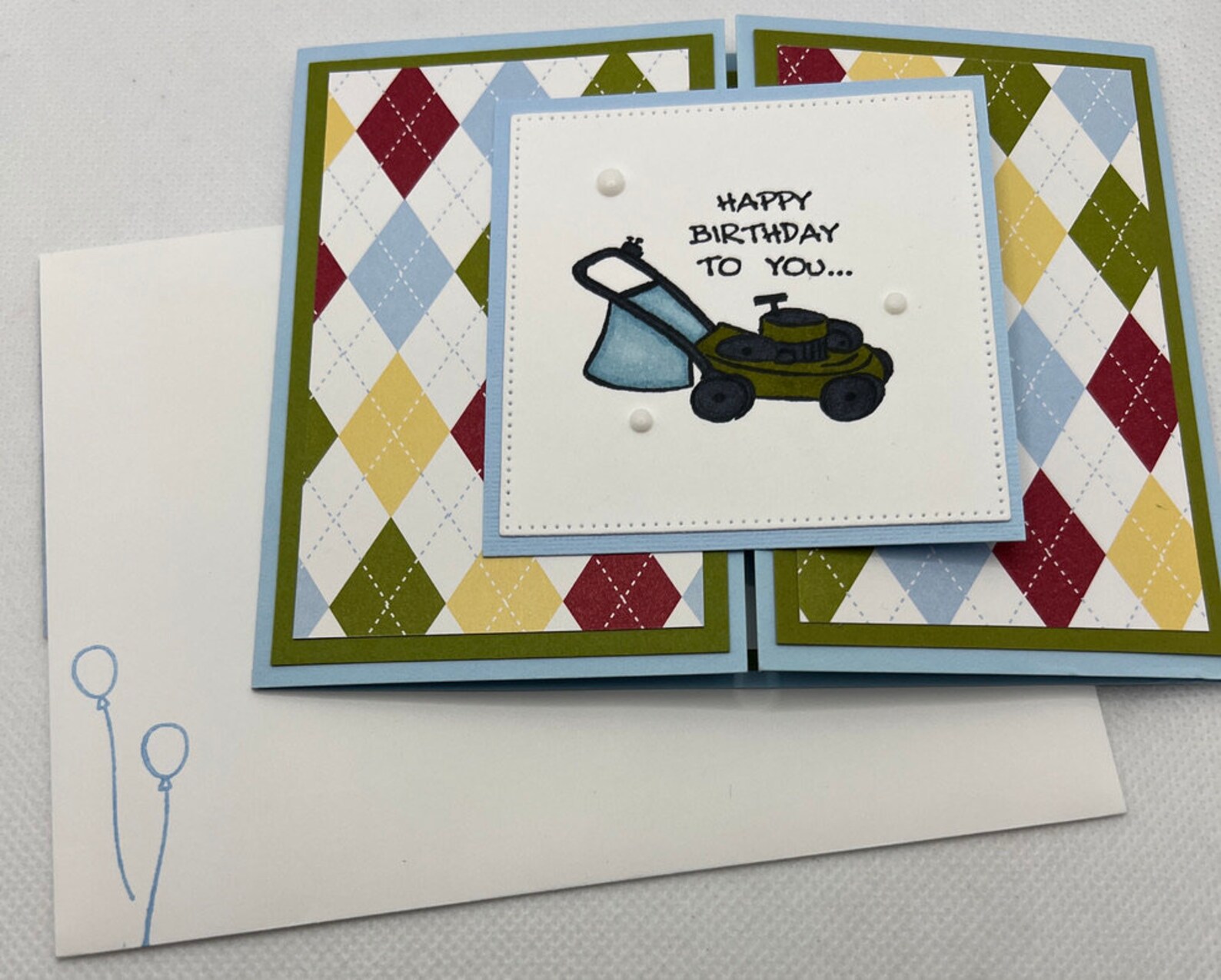 Happy Birthday Mower/lawnmower Card/masculine Birthday Card - Etsy