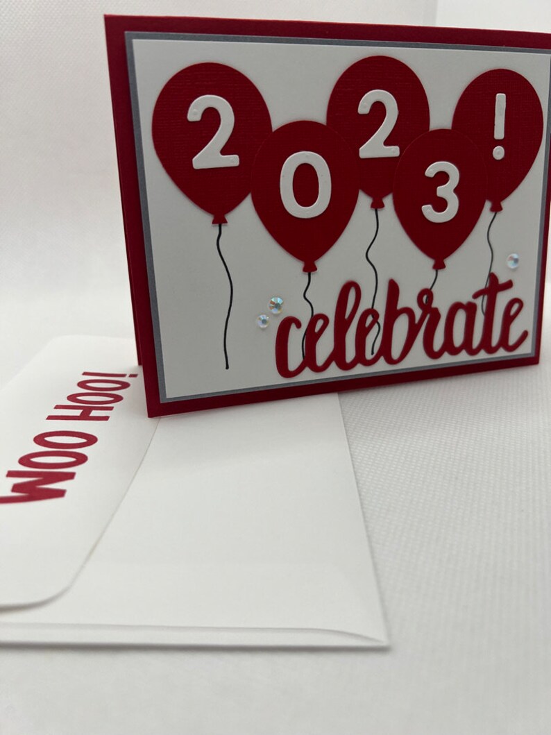 Celebrate Balloons Graduation Card - Etsy