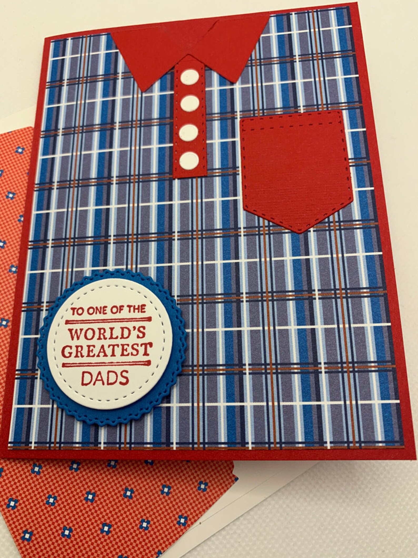 Father's Day Polo Shirt/handmade Father's Day Card/handmade Card/shirt ...
