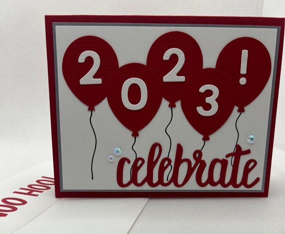 Celebrate Balloons Graduation Card - Etsy