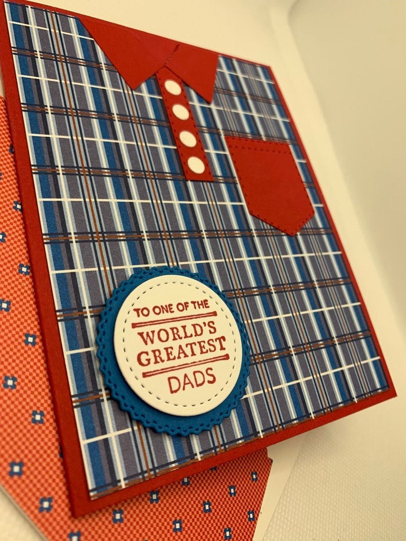 Father's Day Polo Shirt/handmade Father's Day Card/handmade Card/shirt ...
