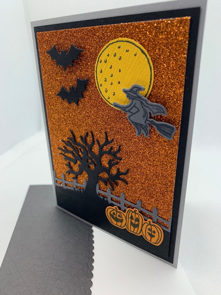 Halloween Spooky Set of 2/handmade Halloween Cards/set of 2 - Etsy