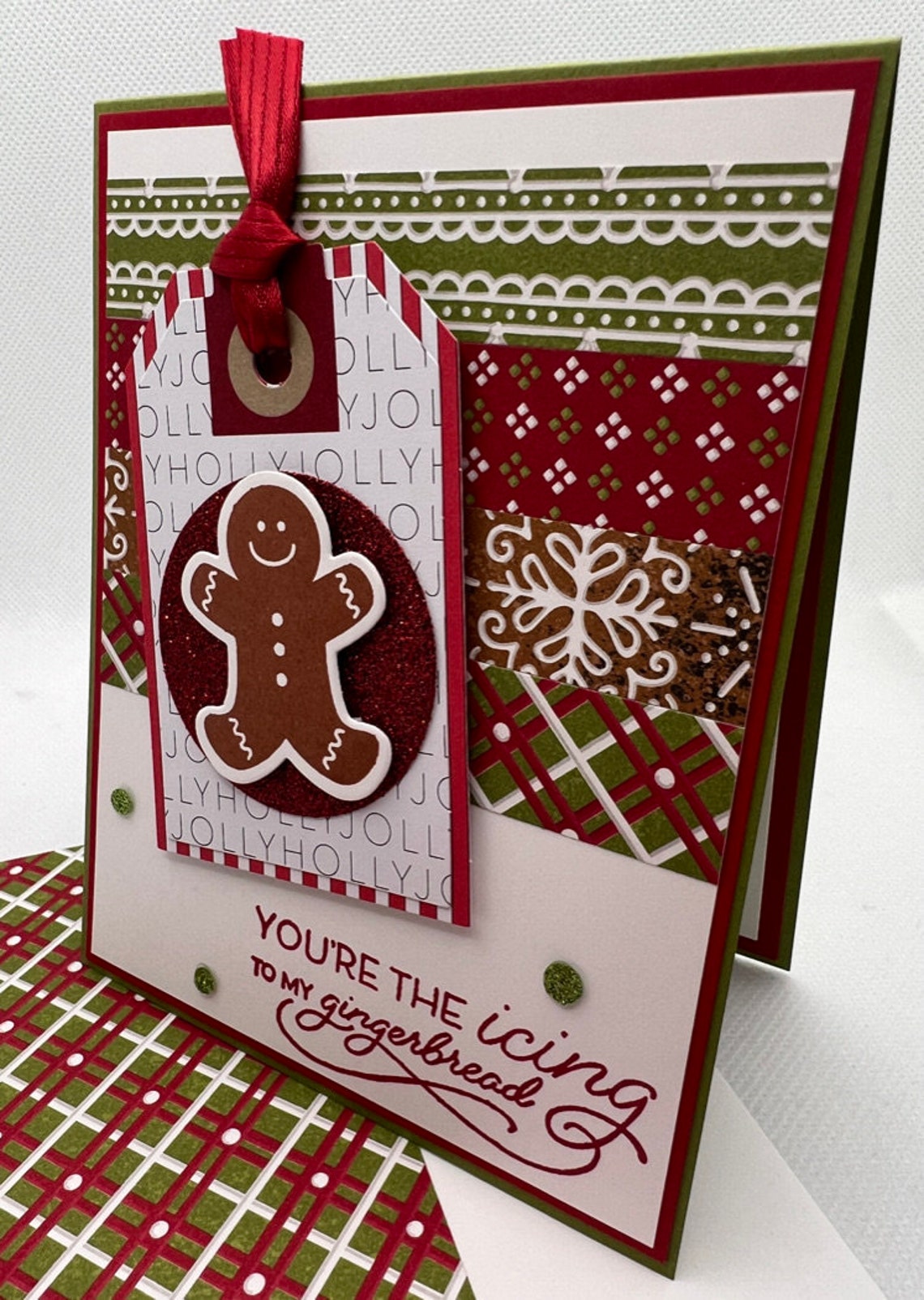 Gingerbread Man Christmas Card/handmade Christmas Card/stampin' up ...