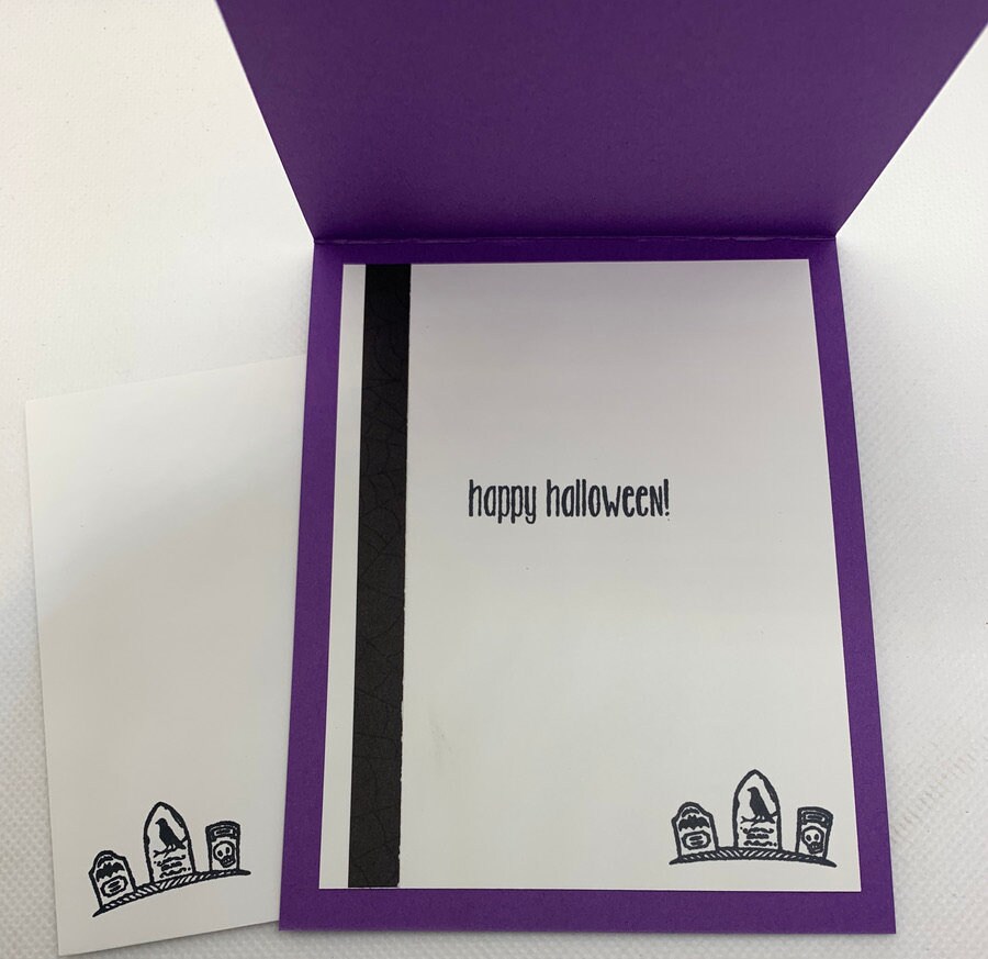 Halloween Spooky Set of 2/handmade Halloween Cards/set of 2 - Etsy