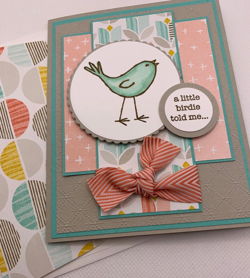 A Little Birdie Told Me Birthday Card - Etsy