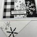 Cool Snowflake Christmas Card/handmade Card/black and White - Etsy