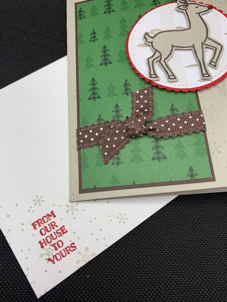Rudolph the Red Nosed Reindeer/handmade Christmas Card/handmade Stampin ...