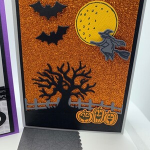 Halloween Spooky Set of 2/handmade Halloween Cards/set of 2 - Etsy