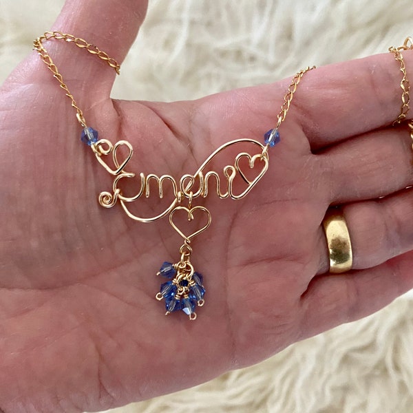 Wire Name Necklace - Etsy