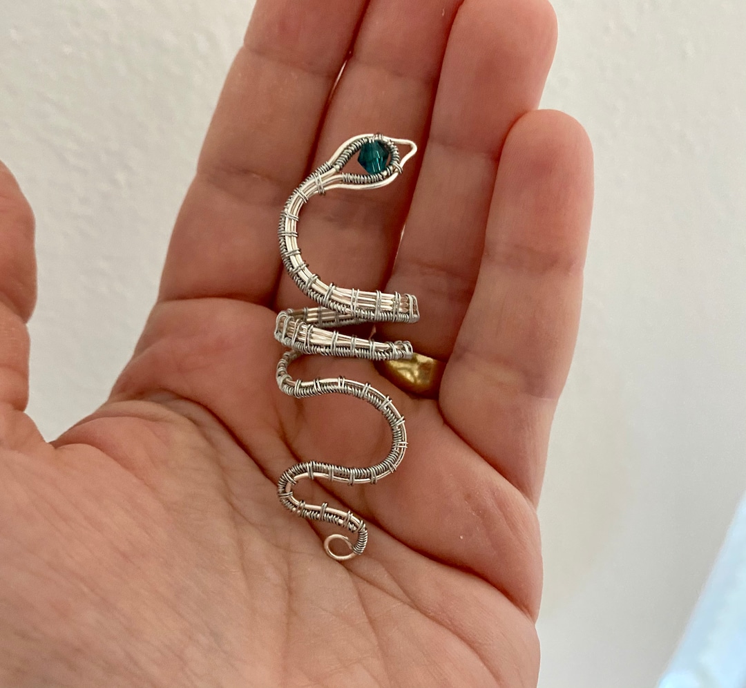 Adjustable Copper Wire Wrapped Snake Ring, Snake Ring, Wire Wrapped ...