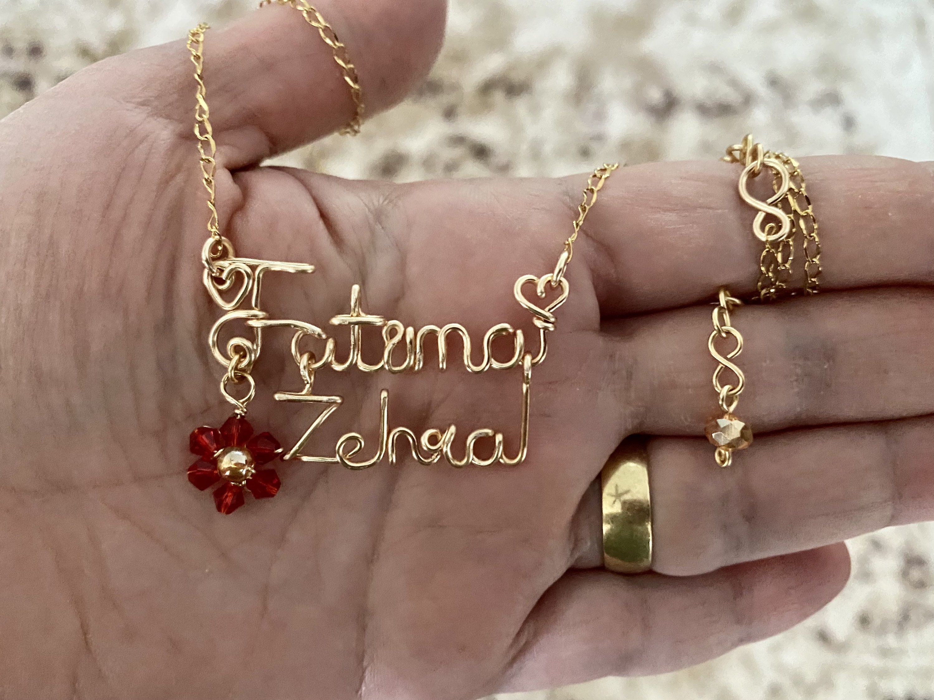 Wire Name Necklace Custom Name Necklace Gold Name Necklace | Etsy