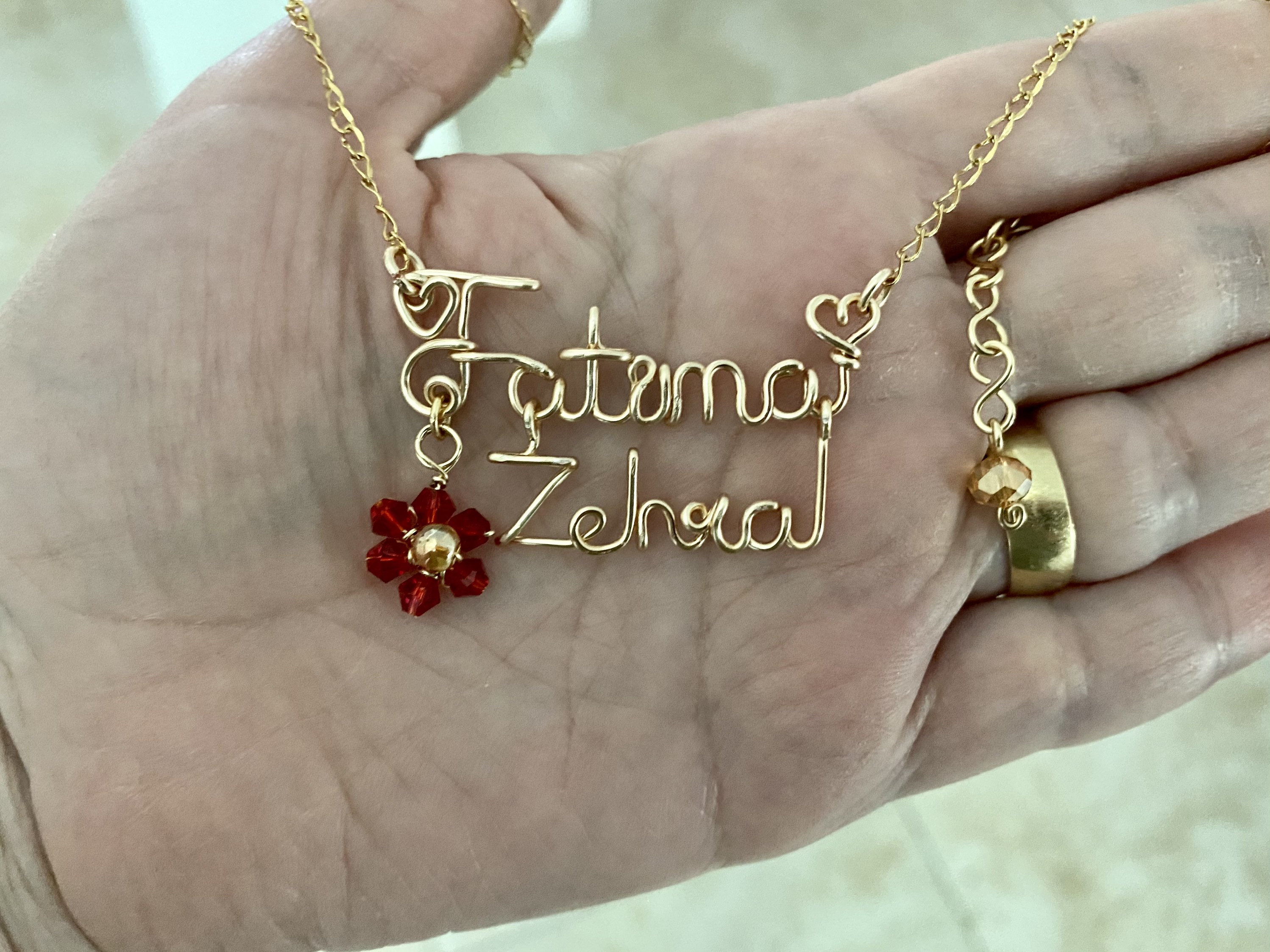 Wire Name Necklace Custom Name Necklace Gold Name Necklace | Etsy