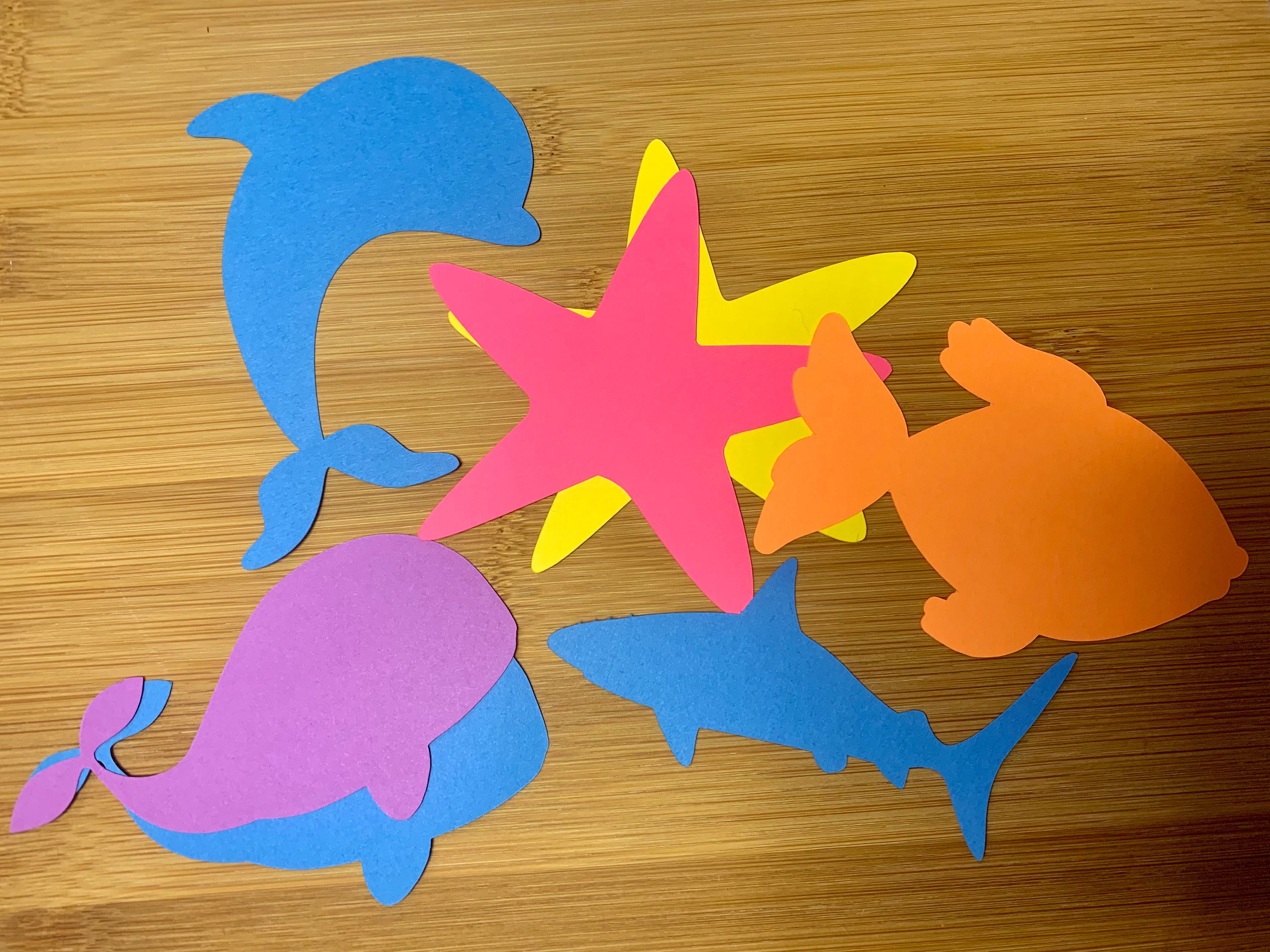 Ocean Animal Cut outs die Cuts crafts bulletin Boards Etsy