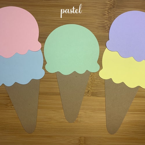 Ice Cream Cone Die Cuts-72 Piece Set Bulletin Boards - Etsy