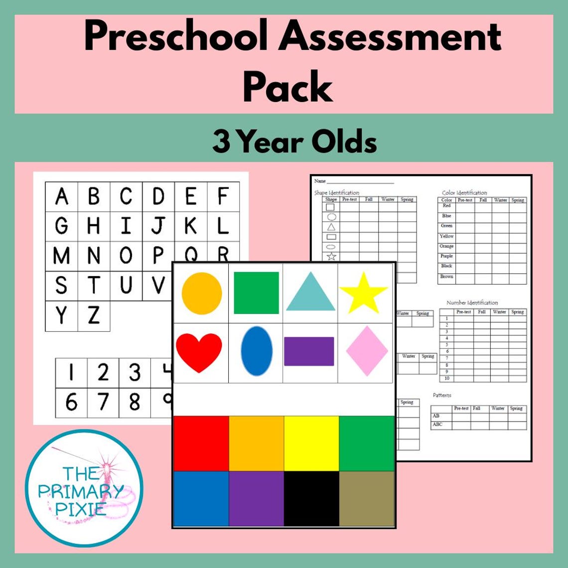 Preschool Assessment Pack 3 Year Olds - Etsy