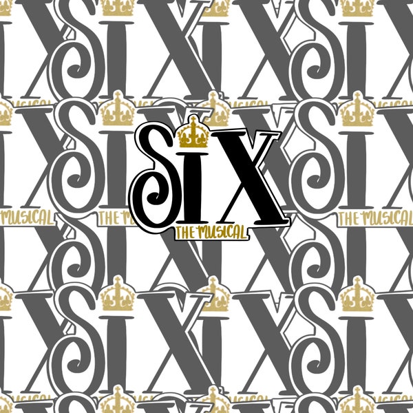 Six the Musical Decals - Etsy