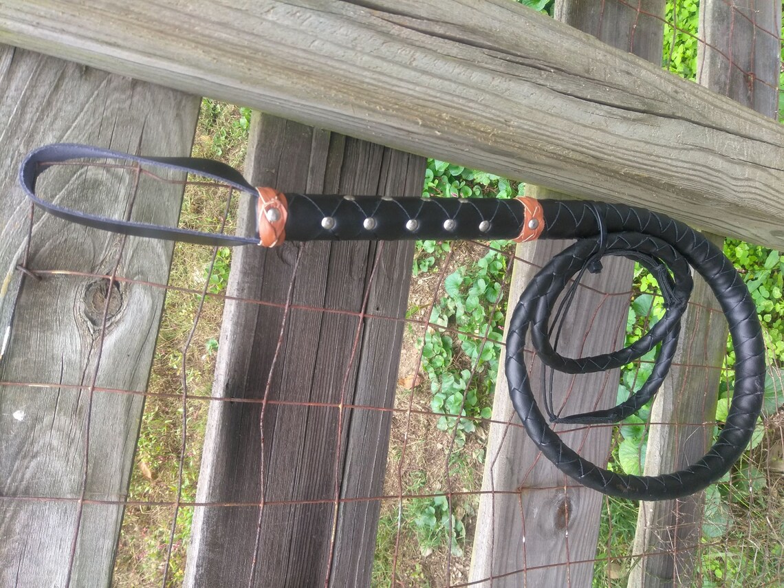 5 Ft. Genuine Leather Bullwhip Handmade. All of Our Items Ship | Etsy