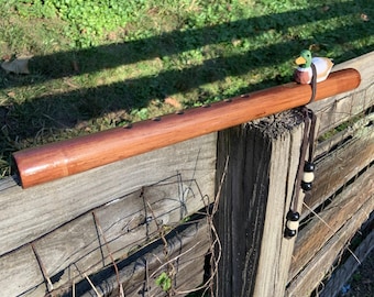 Wooden Flute With Hand-carved Wooden Duck Nice Quality Flute Includes ...