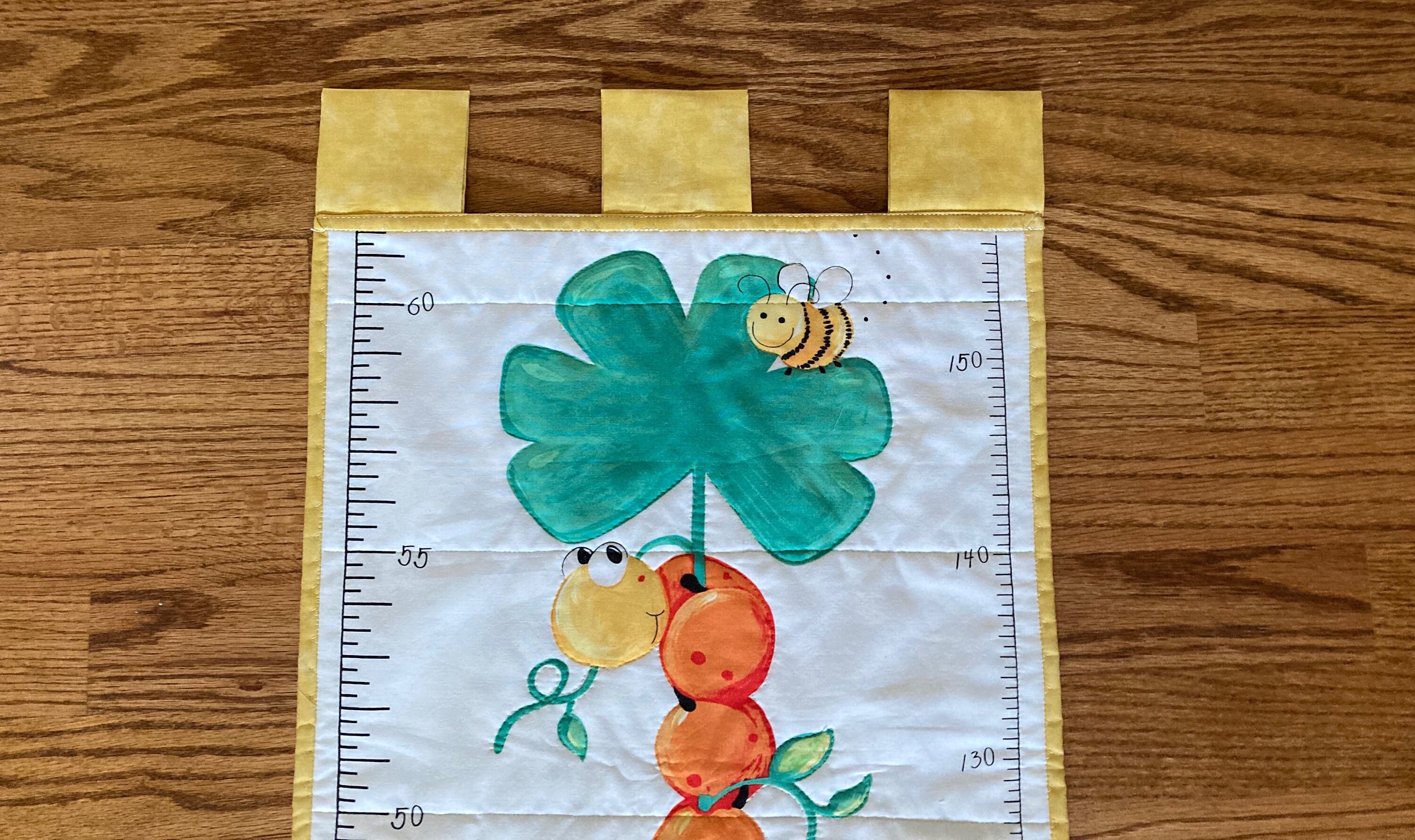 SALE Growth Chart Quilted Growth Chart Growing by Inches - Etsy