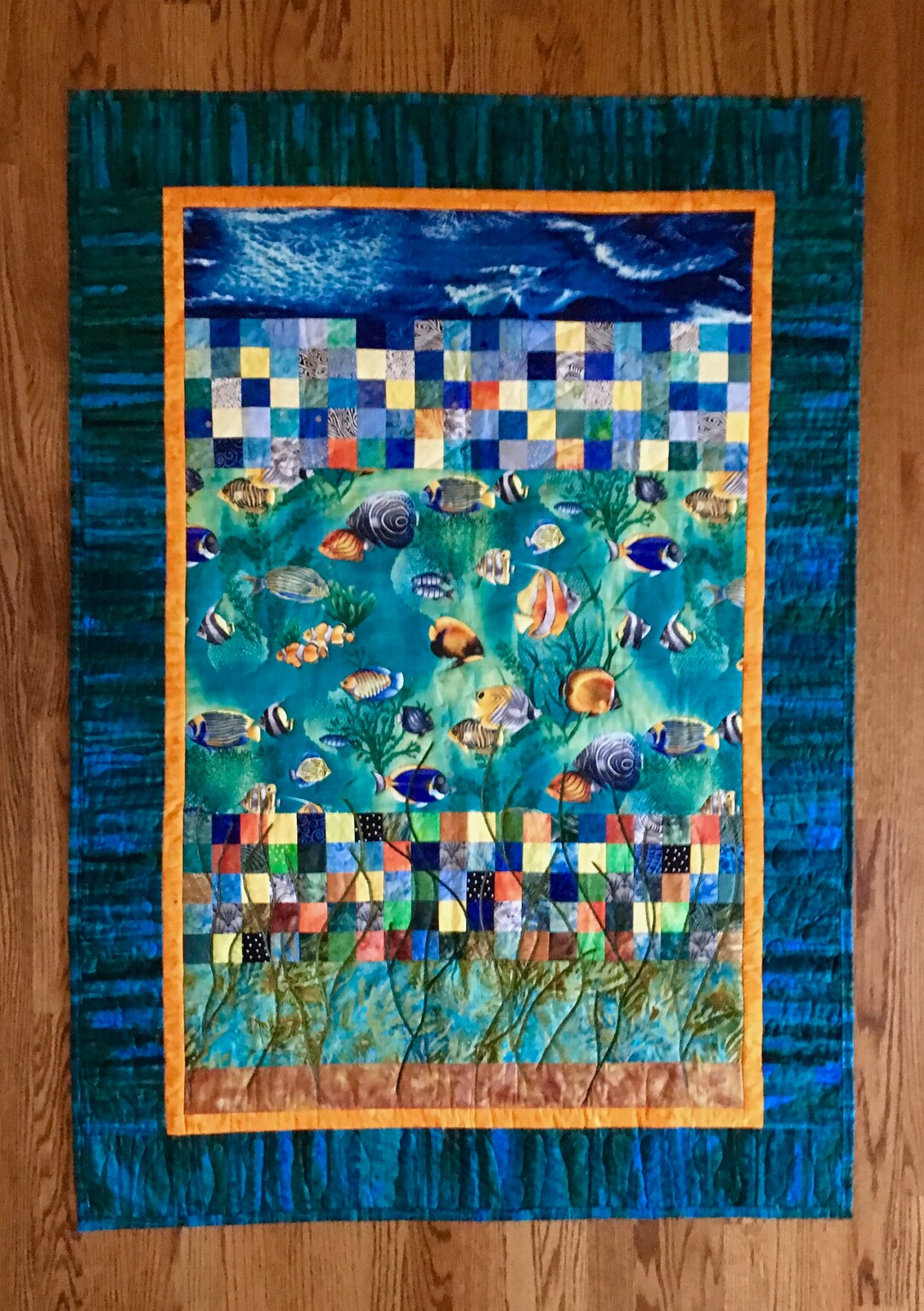 Tropical Fish Quilt: Embellished 3D Wall Hanging - Etsy