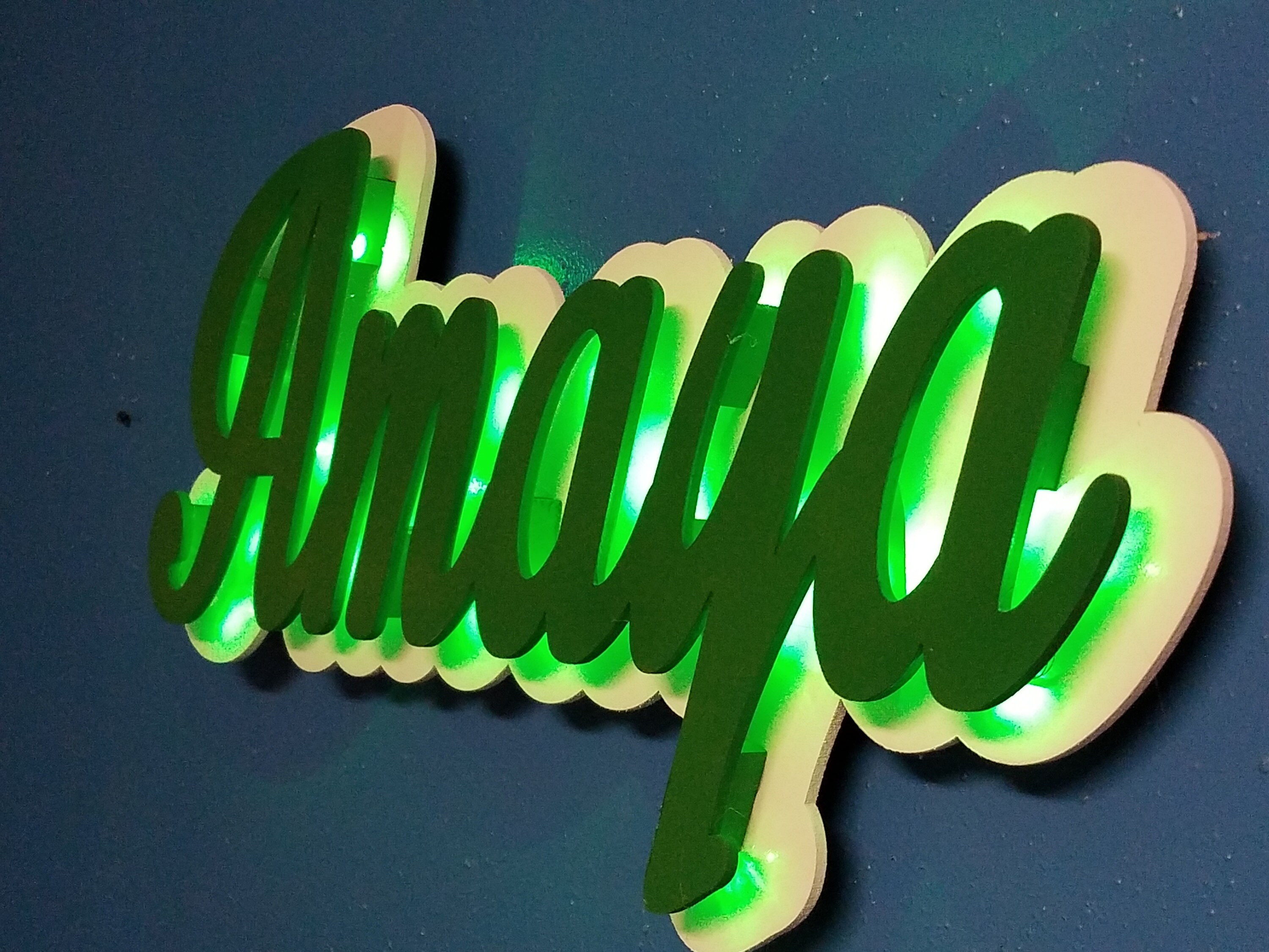 Personalized Name Sign, Personalized Last Name, LED Light, Family Name ...