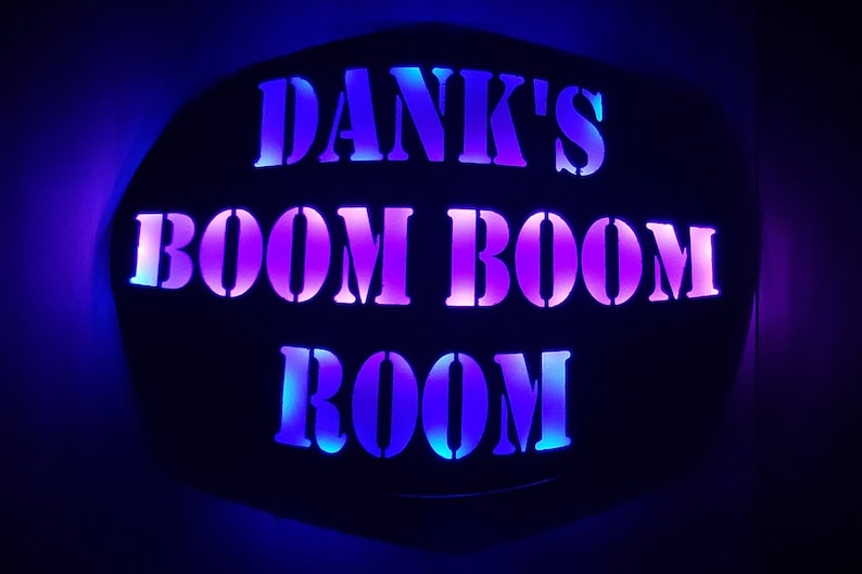 Boom Boom Room Sign Custom Neon Sign Man Cave Sign - Etsy