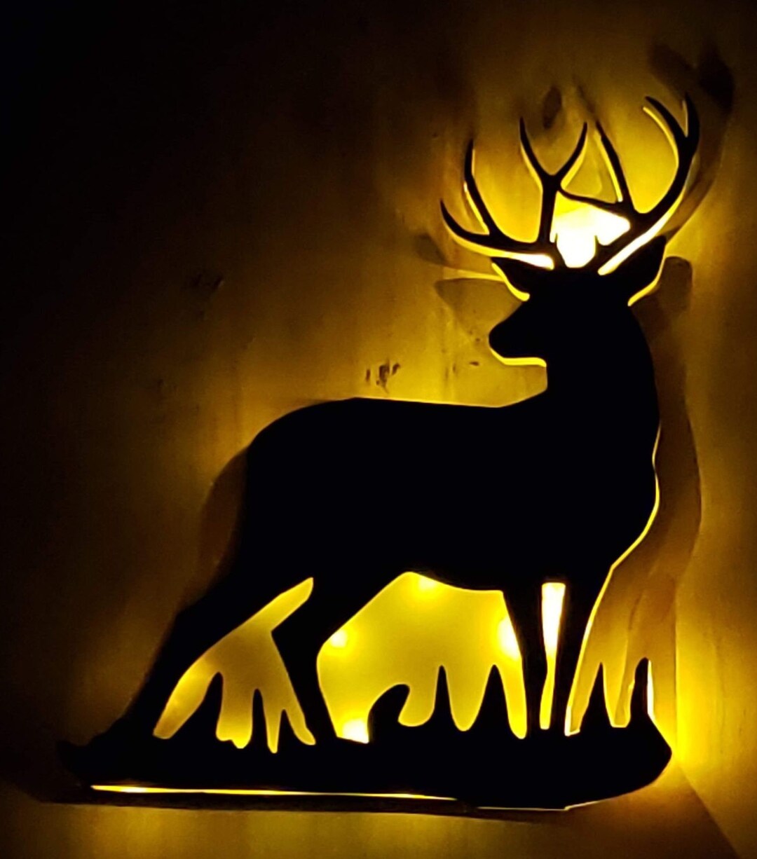 Buck/deer Lighted Sign, Man Cave Sign, She Cave Sign, Wall Decor ...