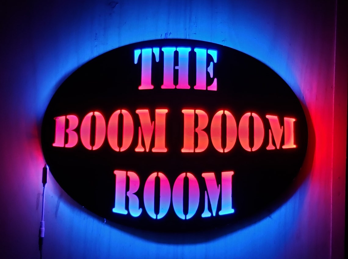Boom Boom Room Sign Custom Neon Sign Man Cave Sign - Etsy