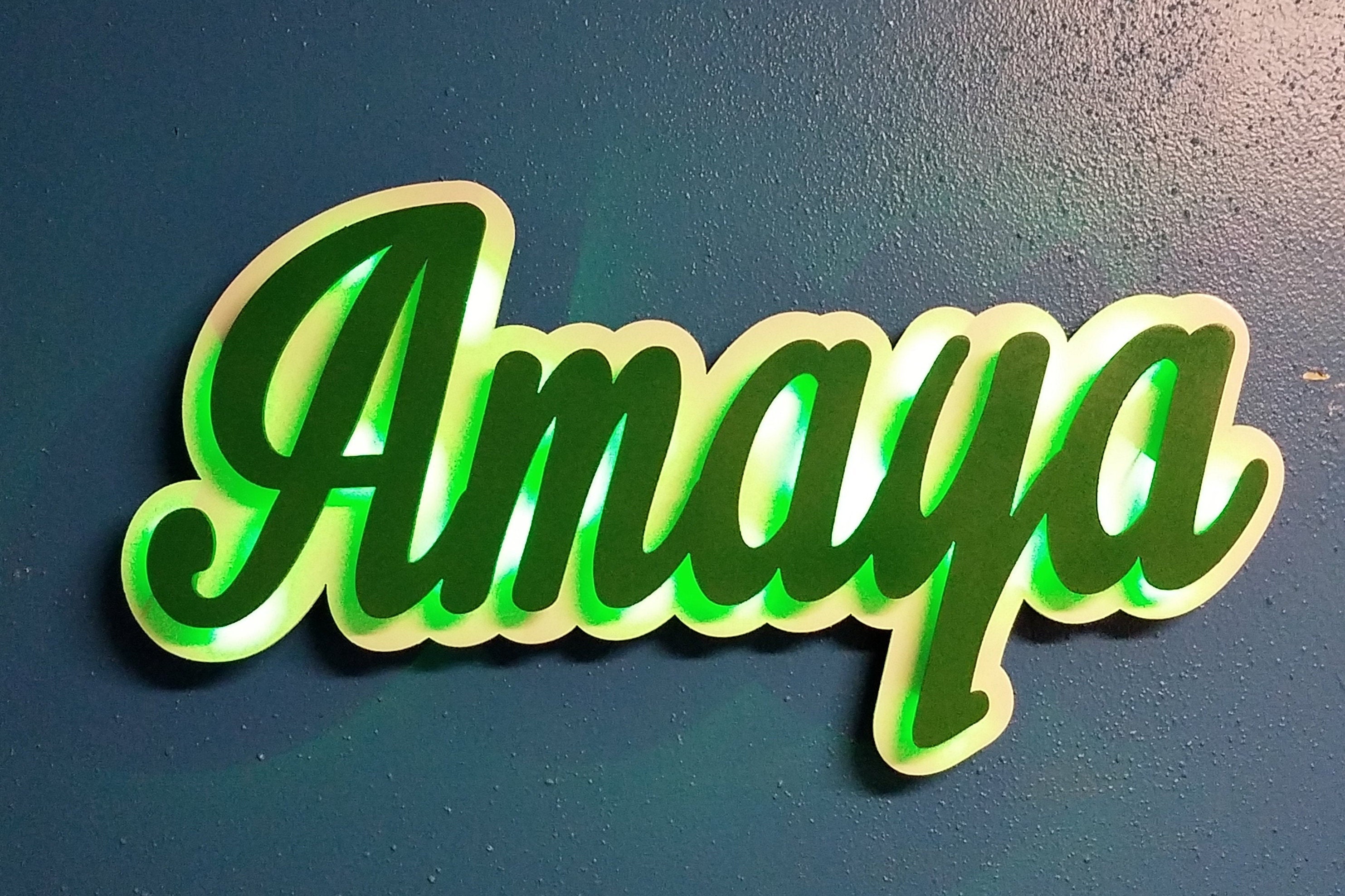 Personalized Name Sign Personalized Last Name LED Light - Etsy