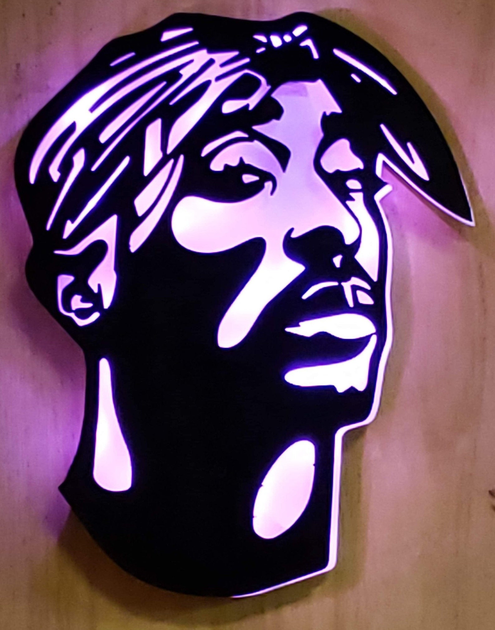 Rapper Neon Sign RIP Old School Rapper Man Cave LED Sign - Etsy